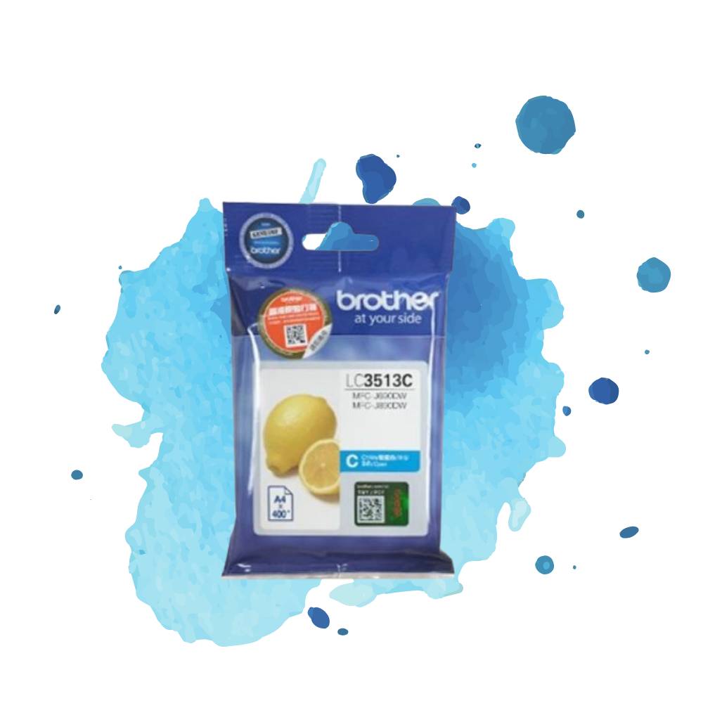 BROTHER - LC3513 C (靛青色) (高容量) 原廠墨水 盒 可印400頁 (原廠行貨及保養) – 始印 StartPrint